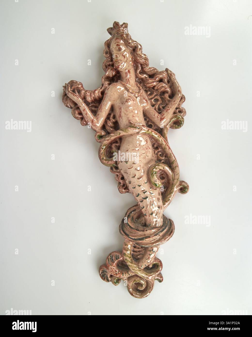 Rare vintage 1950s Austrian pottery Mermaid by Karl Obleitner Stock ...
