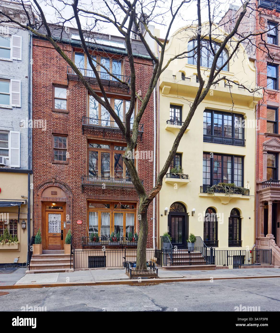 Part of a row of Federal style houses built in 1826 but modified to the ...