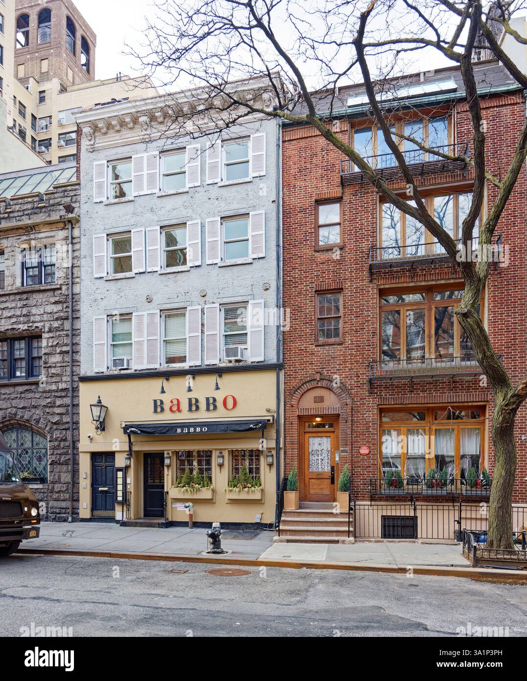 Part of a row of Federal style houses built in 1826 but modified to the ...