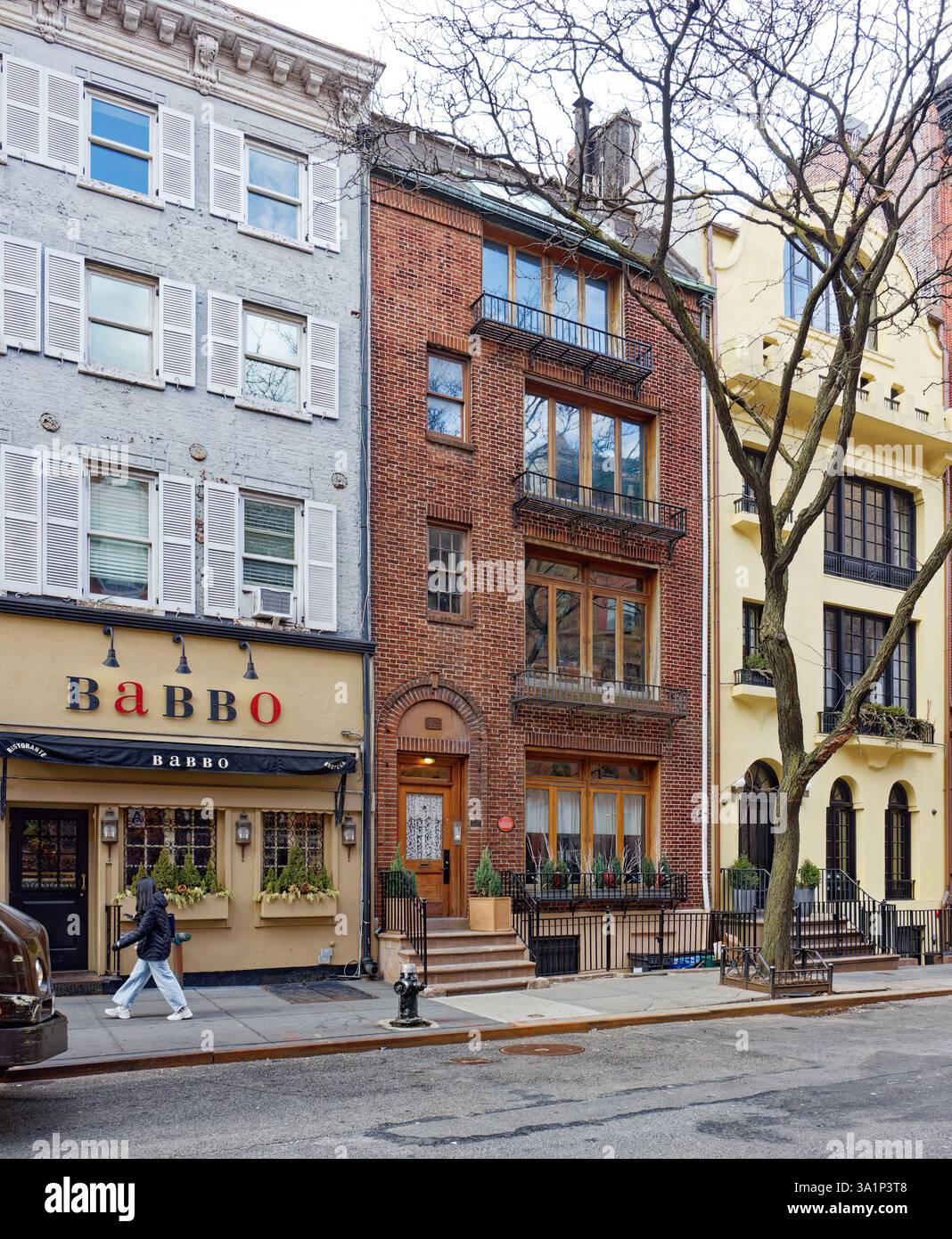 Part of a row of Federal style houses built in 1826 but modified to the ...