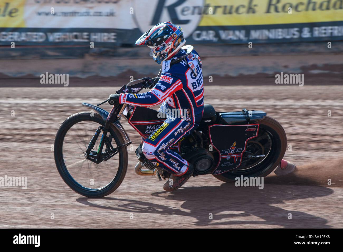 National Speedway Stadium, Manchester on Sunday 9th March 2025. Sam ...