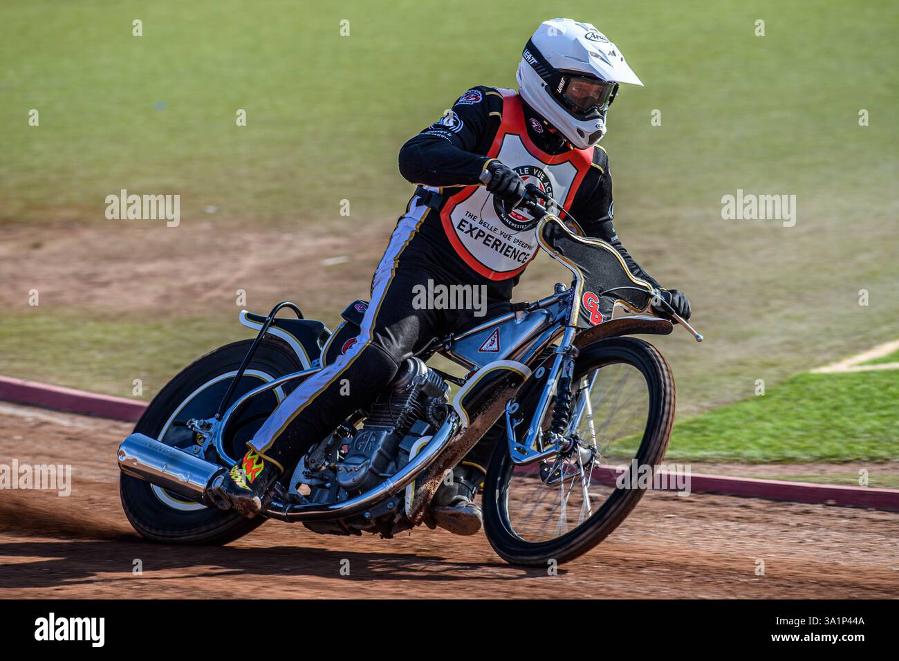 Mark Smith in action during the Belle Vue Track Experience at the ...