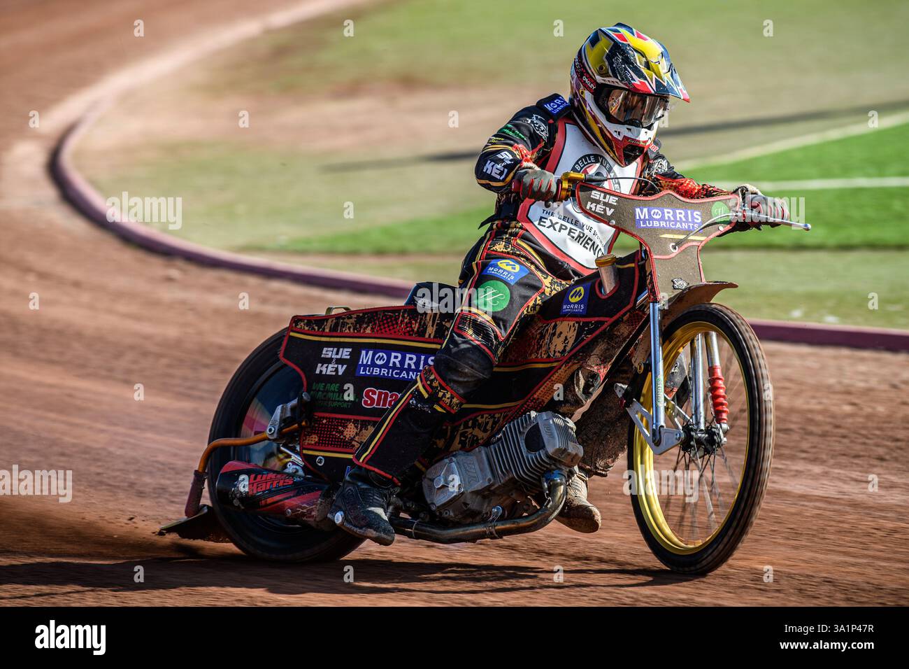Luke Harris in action during the Belle Vue Track Experience at the ...