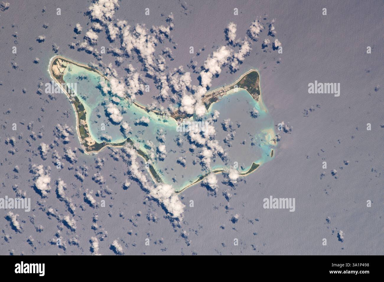 Diego Garcia, largest island of the Chagos Archipelago and a ...