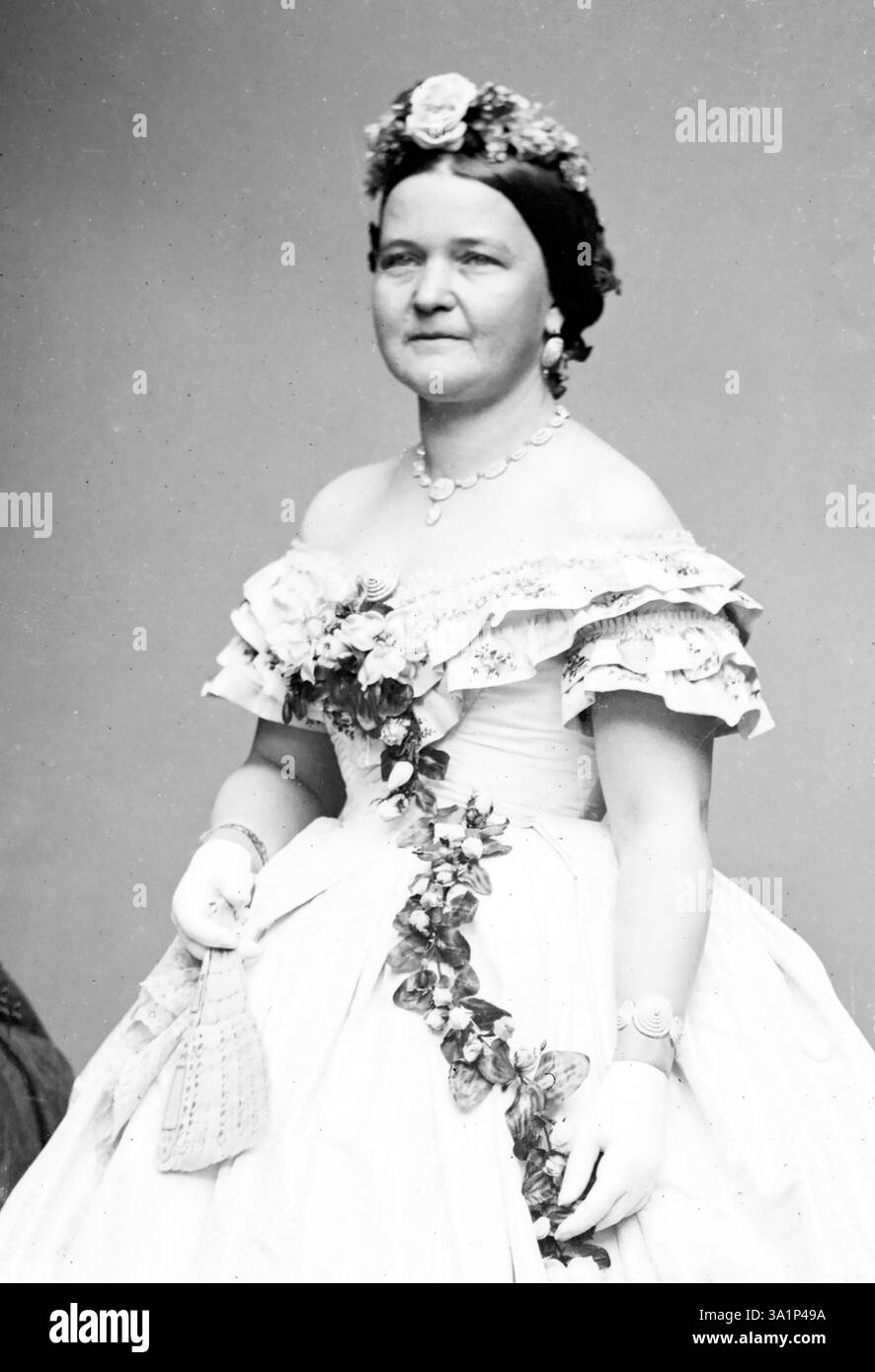 Mary Lincoln, Mary Ann Todd Lincoln (1818 – 1882) wife of President ...