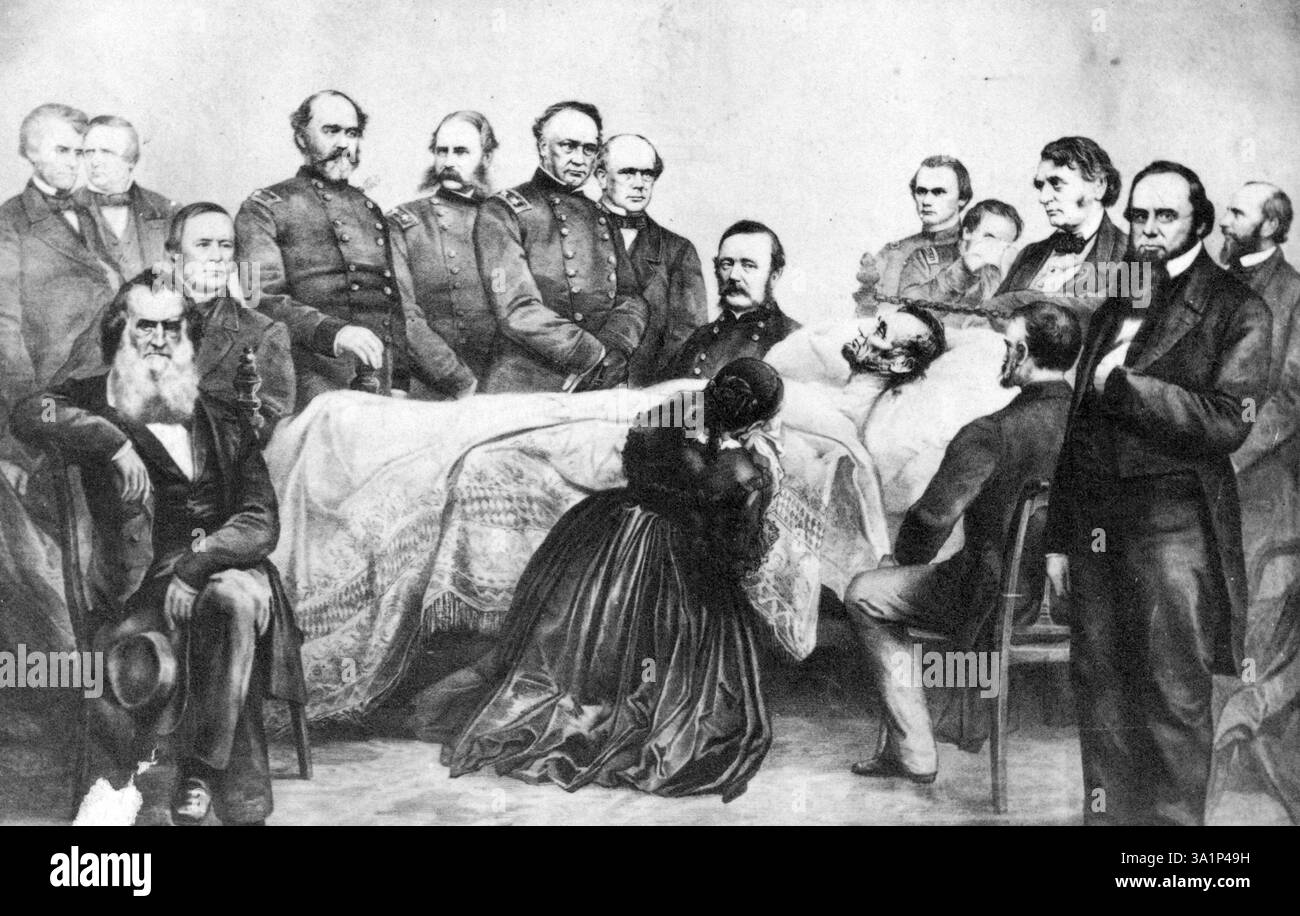 Deathbed of lincoln hi-res stock photography and images - Alamy