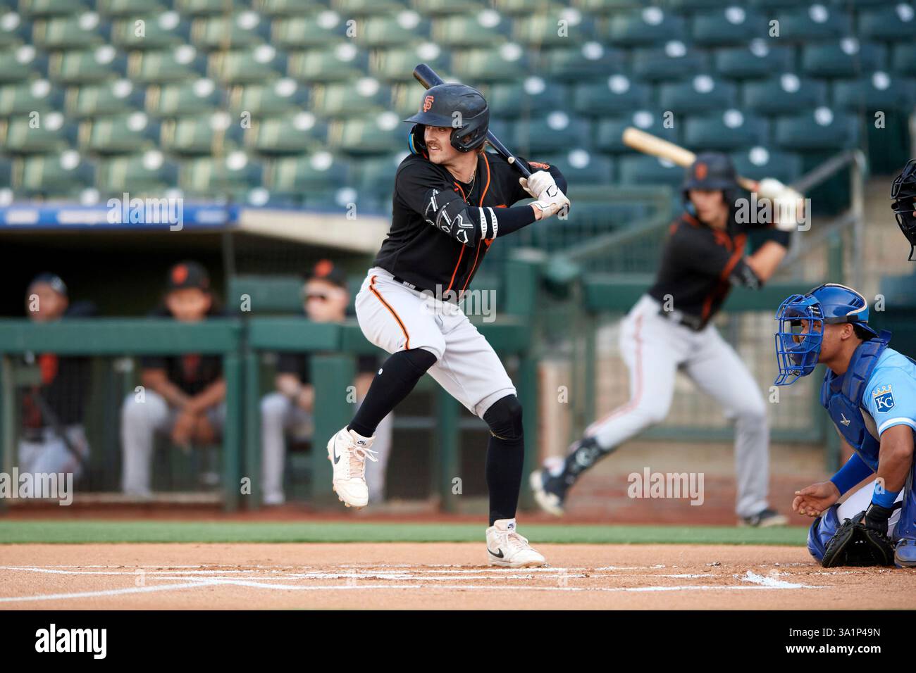 Ty Hanchey (16) of the ACL Giants at bat during an Arizona Complex ...