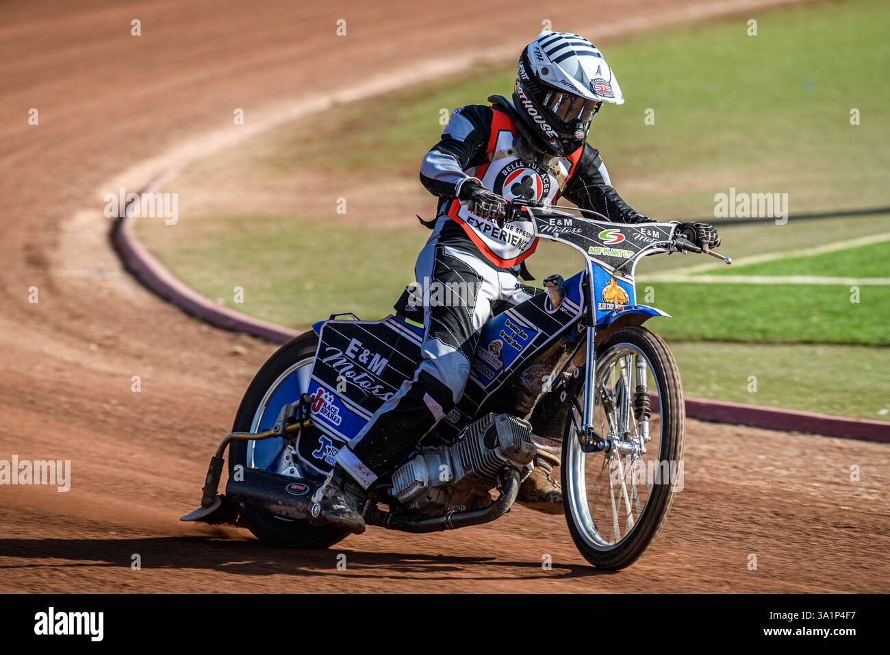 National Speedway Stadium, Manchester on Sunday 9th March 2025. Lee ...