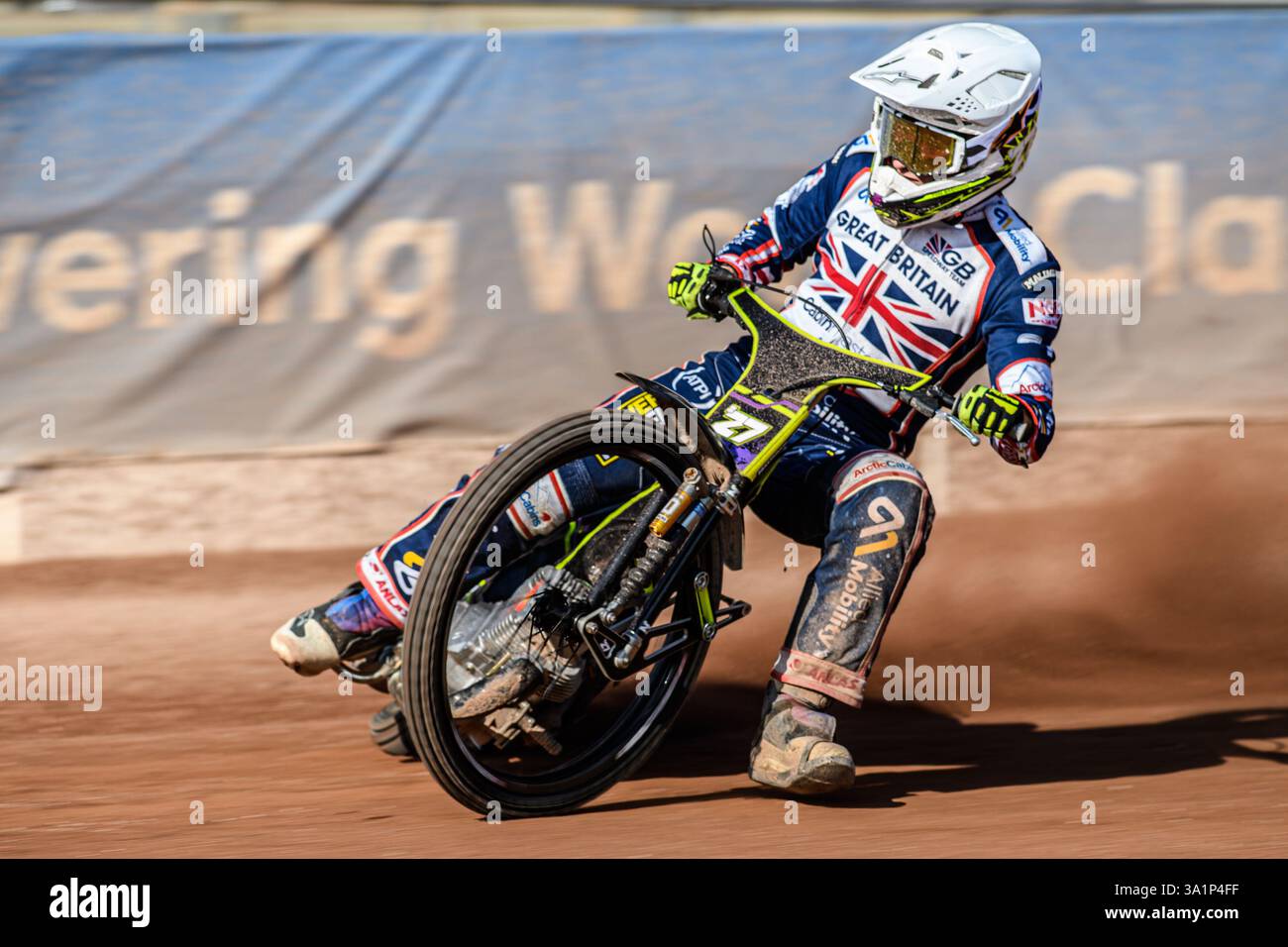 National Speedway Stadium, Manchester on Sunday 9th March 2025. Tom ...