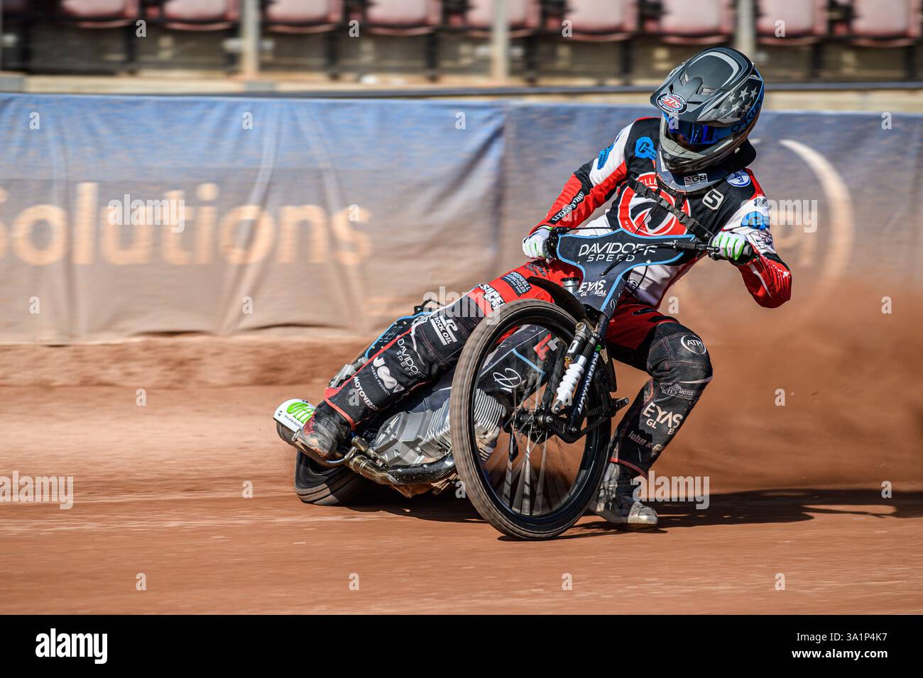 National Speedway Stadium, Manchester on Sunday 9th March 2025. Freddy ...