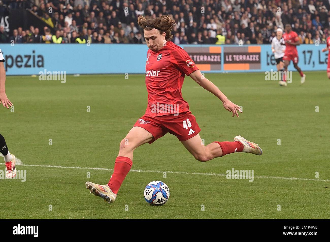 La Spezia, Italy. 09th Mar, 2025. Alexander Lind (Pisa) during Spezia ...