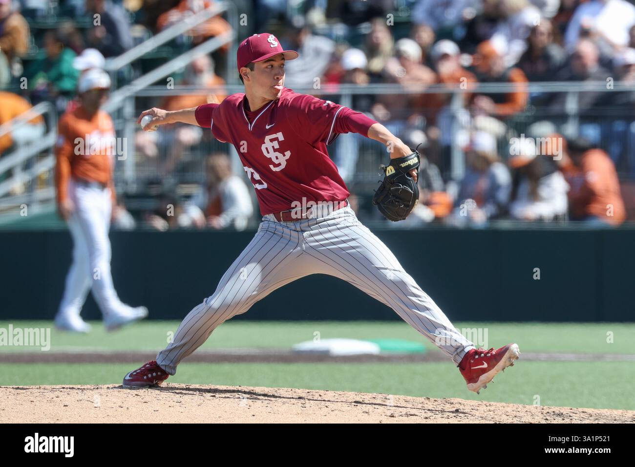 AUSTIN, TX - MARCH 09: Santa Clara pitcher Tyler Alleman (29) pitches ...