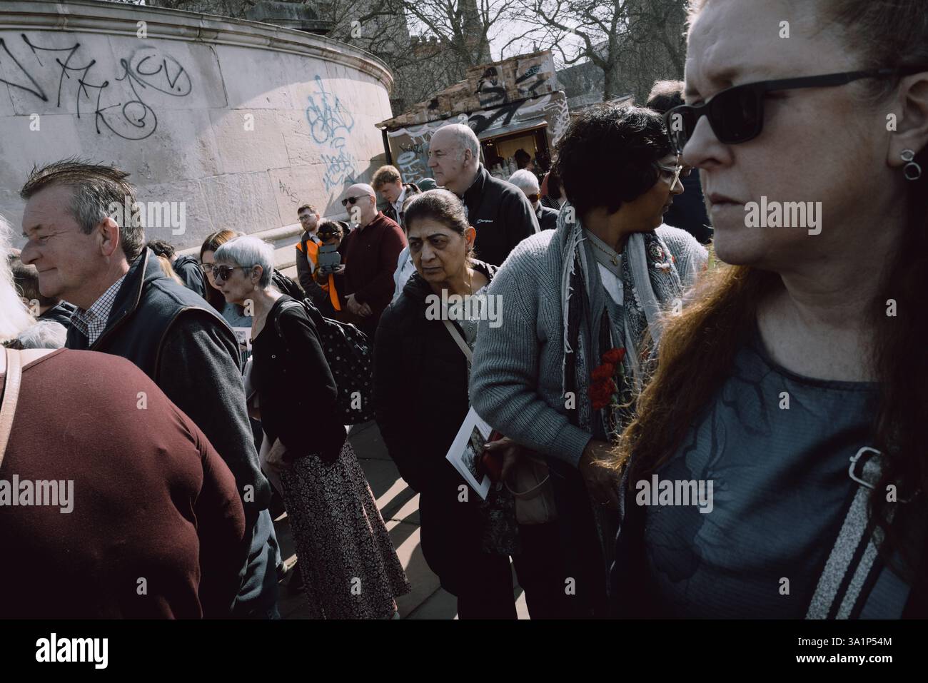 A Covid-19 Day of Reflection takes place at the National Covid Memorial ...