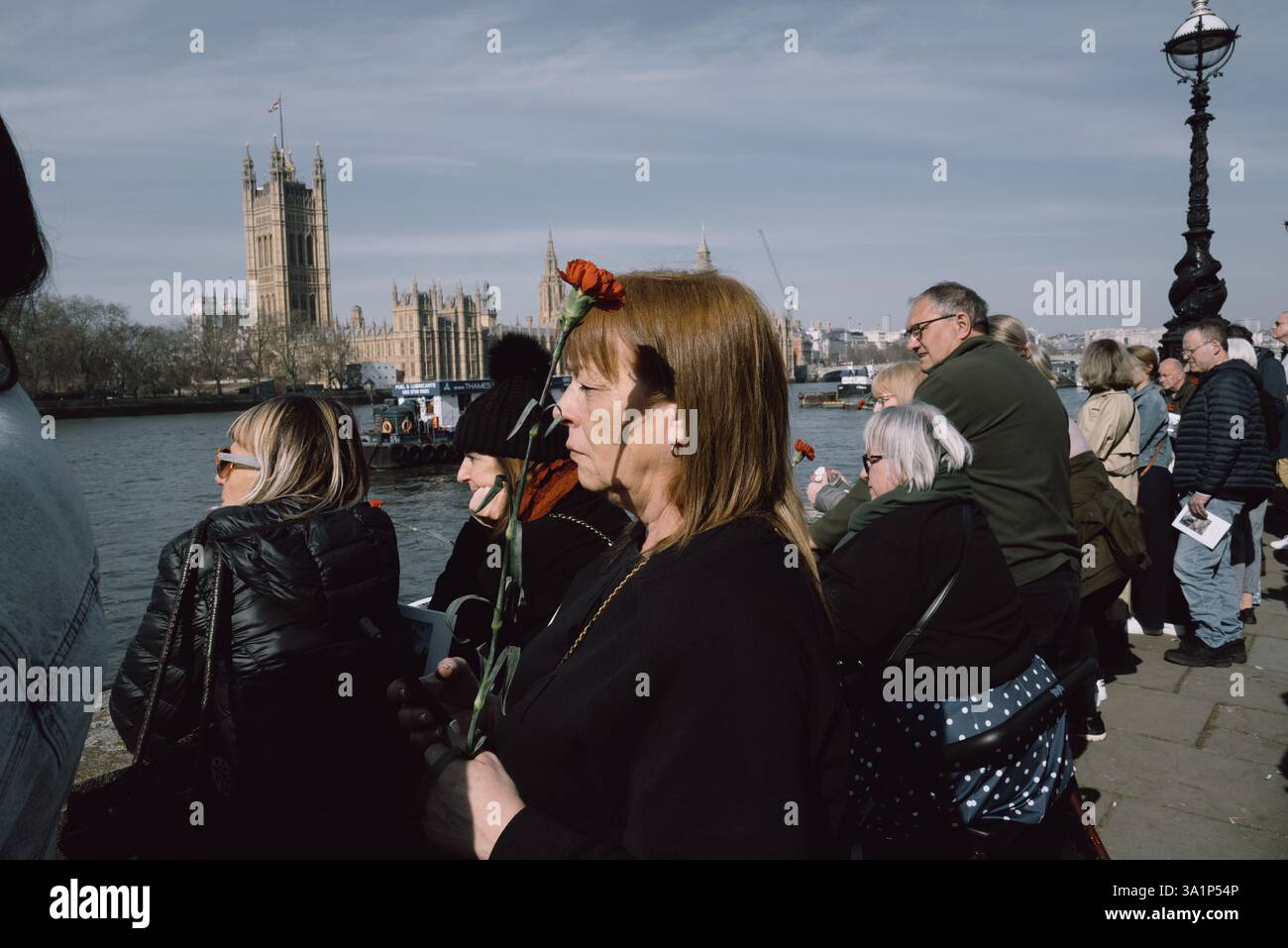 A Covid-19 Day of Reflection takes place at the National Covid Memorial ...