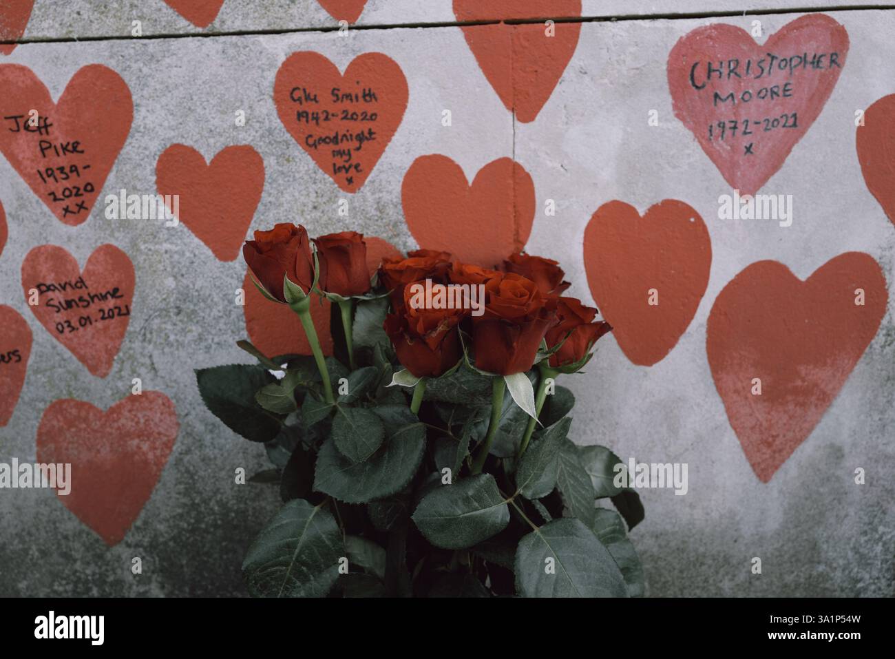 A Covid-19 Day of Reflection takes place at the National Covid Memorial ...