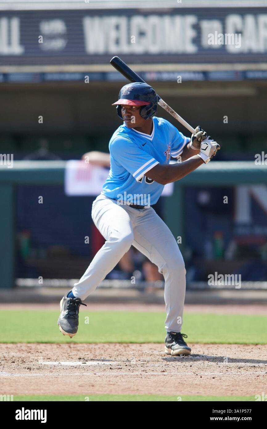 Lamar Edwards (16) (Lake Helen, FL) at bat during the USA Baseball 18U ...