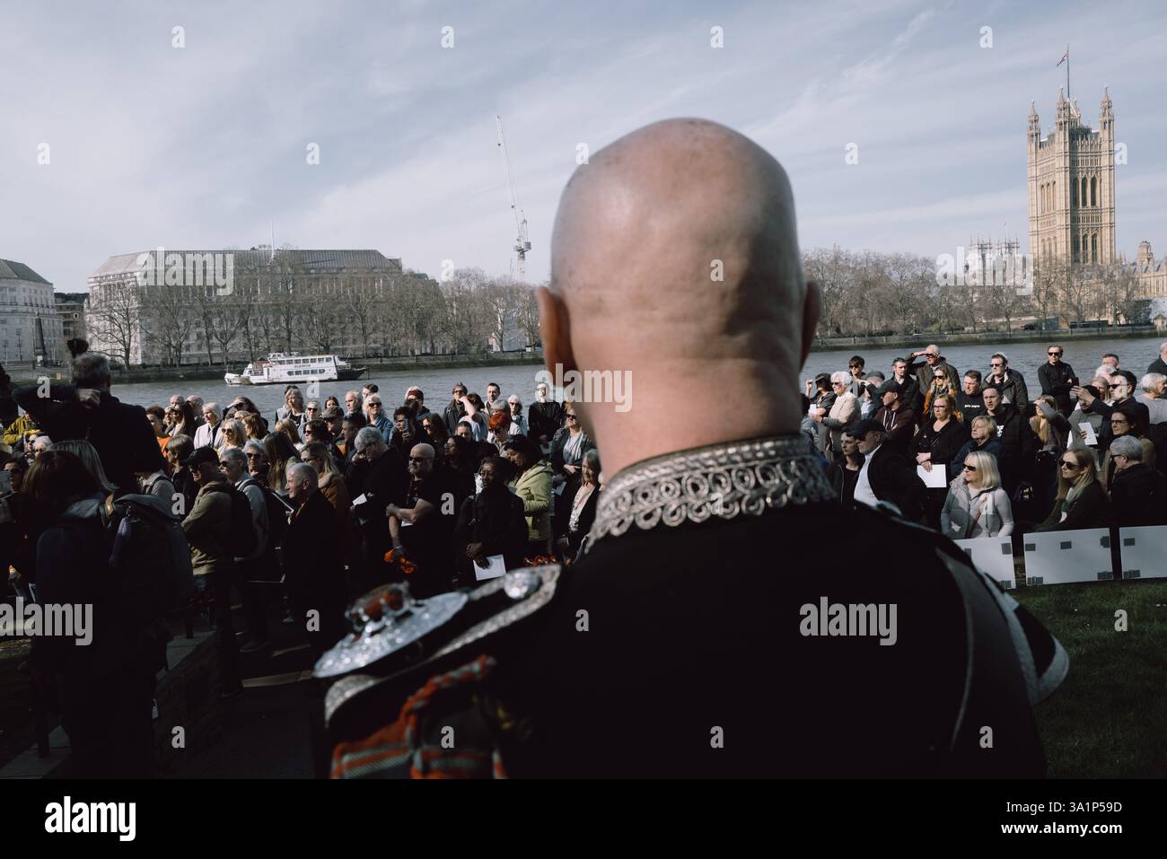 A Covid-19 Day of Reflection takes place at the National Covid Memorial ...