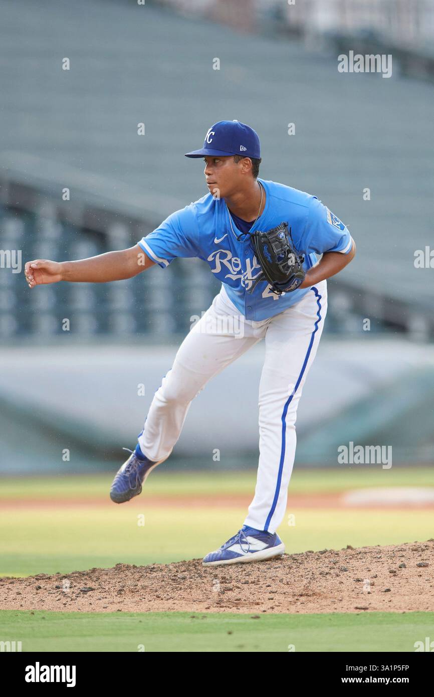 ACL Royals starting pitcher Hiro Wyatt (51) delivers a pitch during an ...
