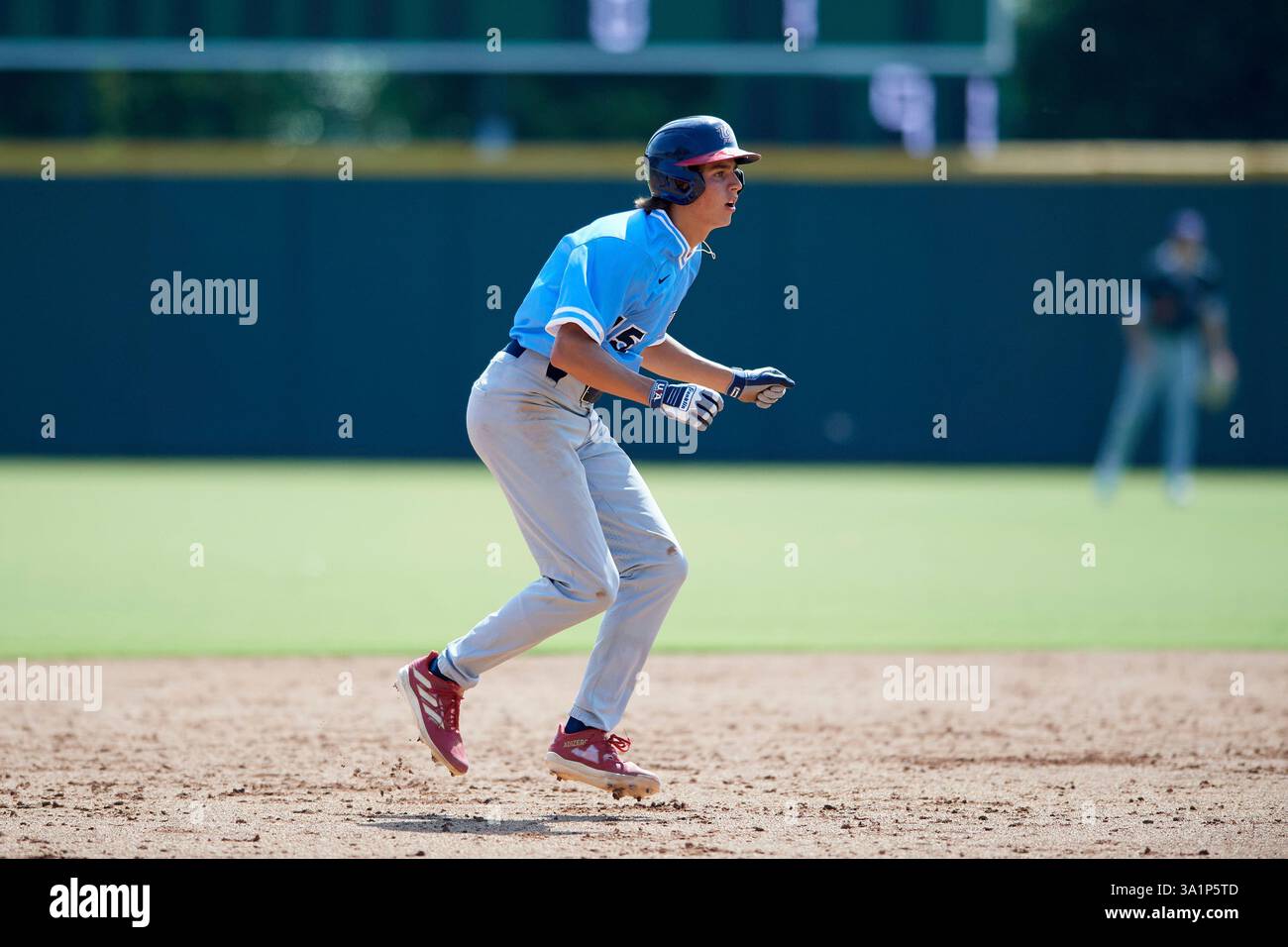 Billy Carlson (15) (Corona, CA) leads off second base during the USA ...