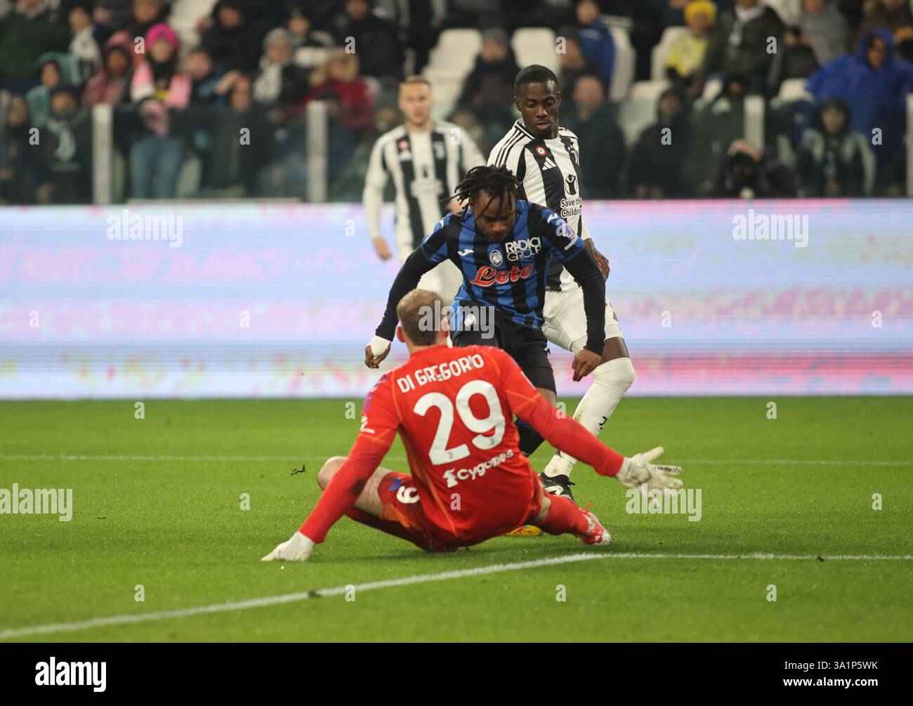 Turin, Italy. 09th Mar, 2025. Ademola Lookman of Atalanta BC during the ...