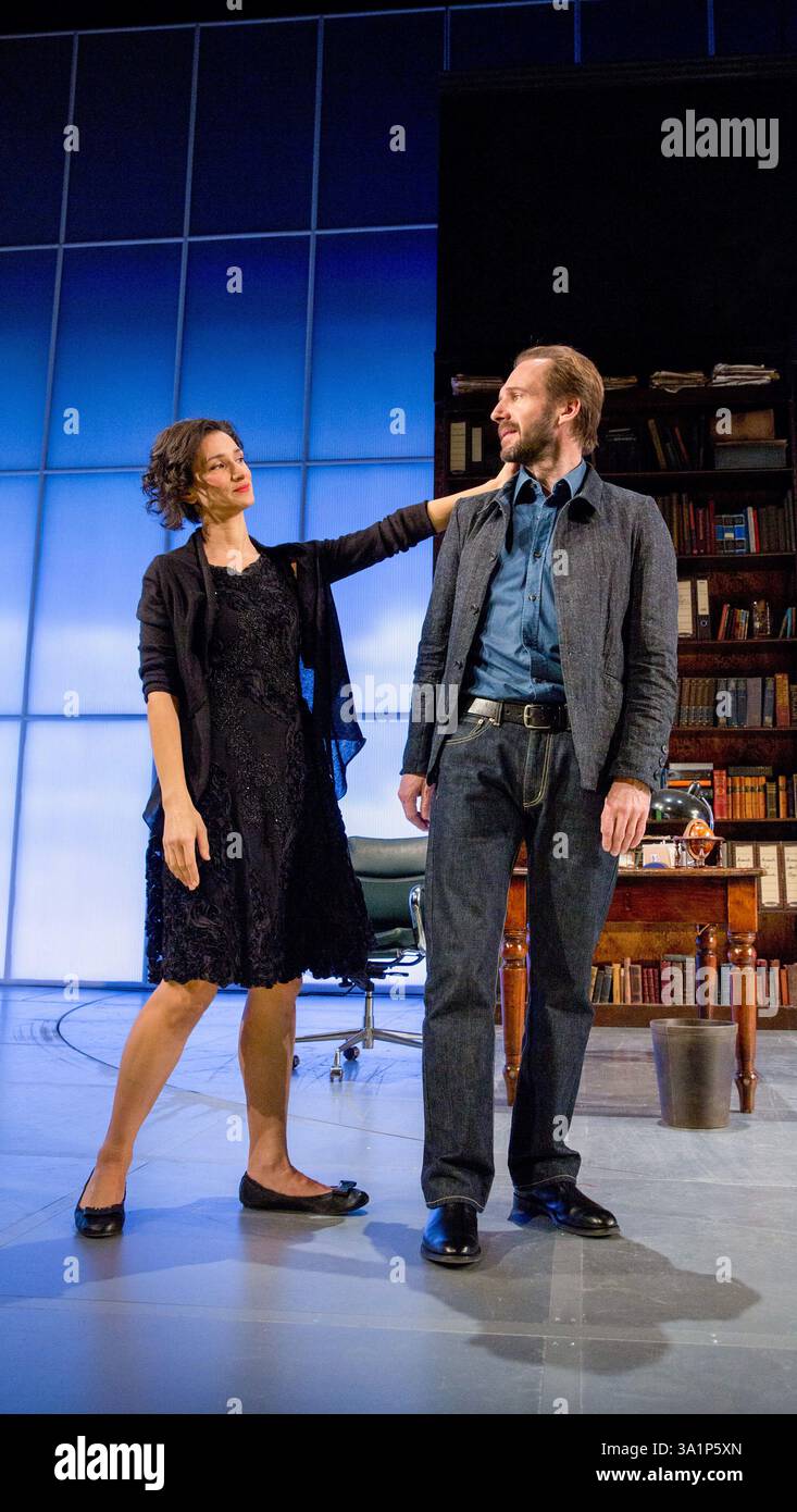 Indira Varma (Ann Whitefield), Ralph Fiennes (Jack Tanner) in MAN AND SUPERMAN by Bernard Shaw ...