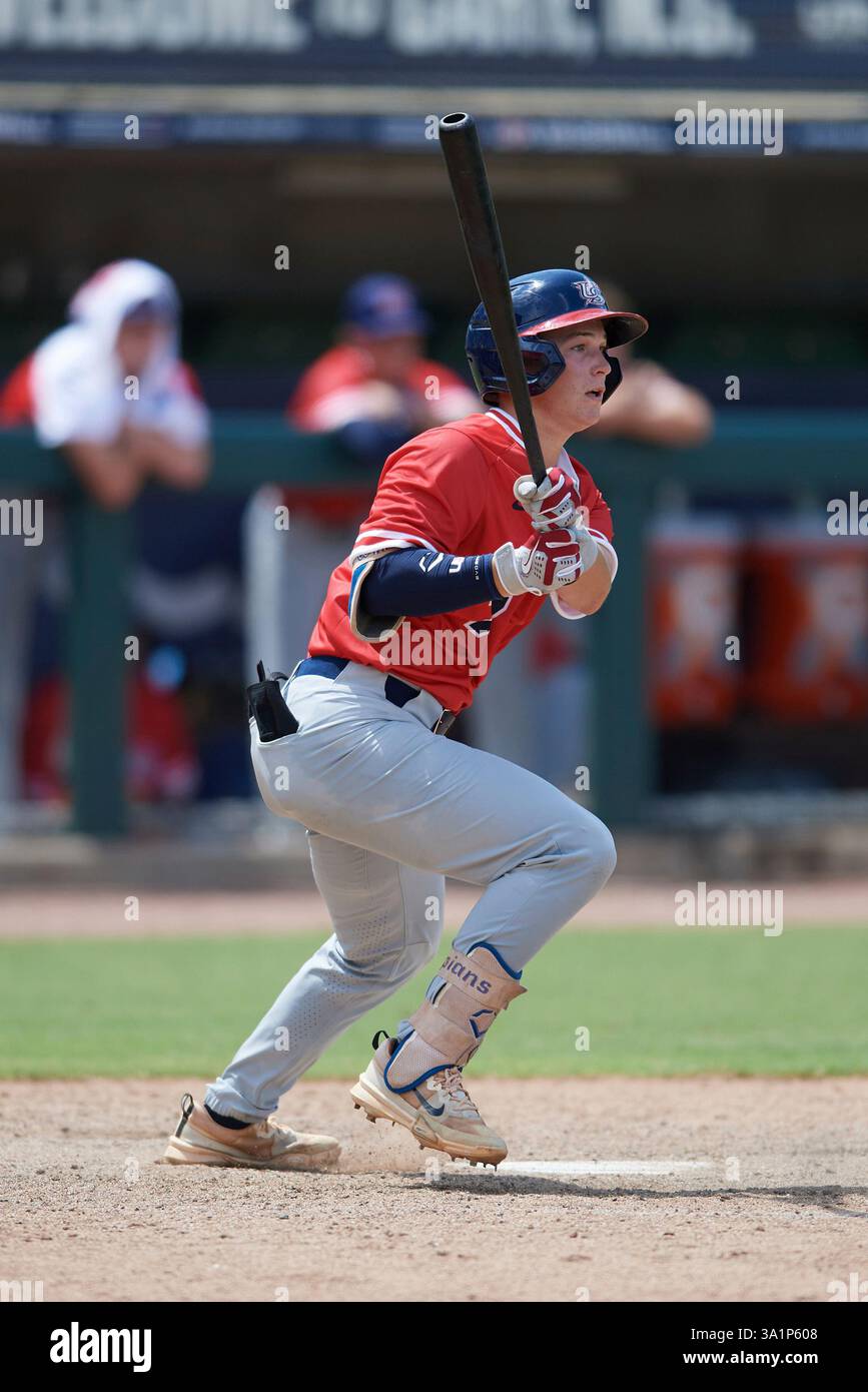Eli Willits (7) (Fort Cobb, OK) follows through on a swing during the ...