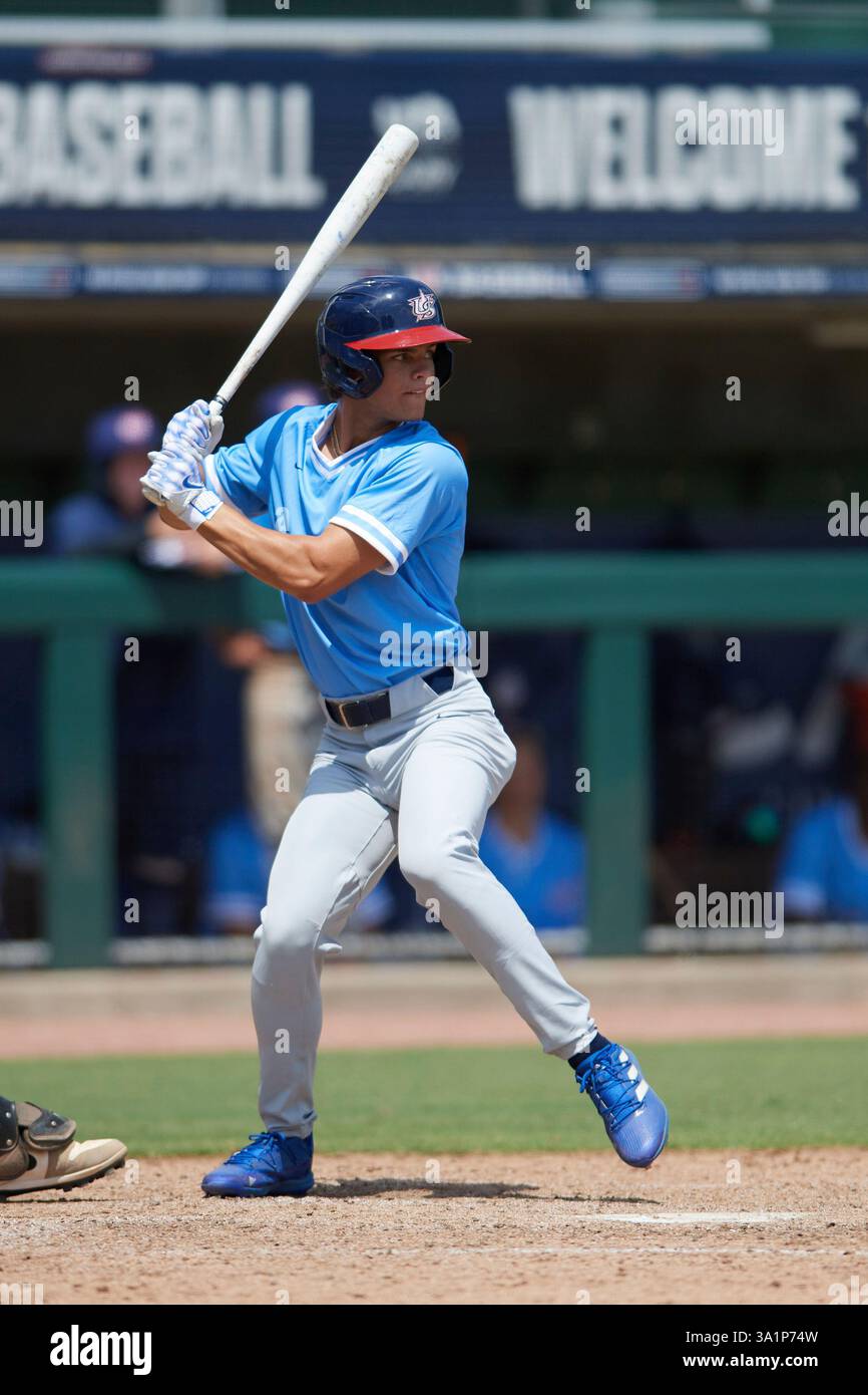 Brady Harris (2) (Saint Augustine, FL) at bat during the USA Baseball ...