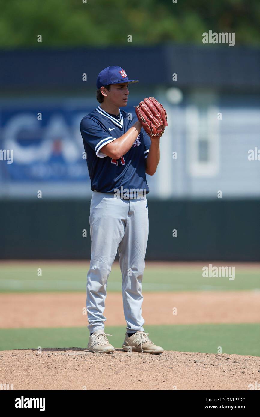 Zach Strickland (21) (Arcadia, CA) looks in for the sign during the USA ...