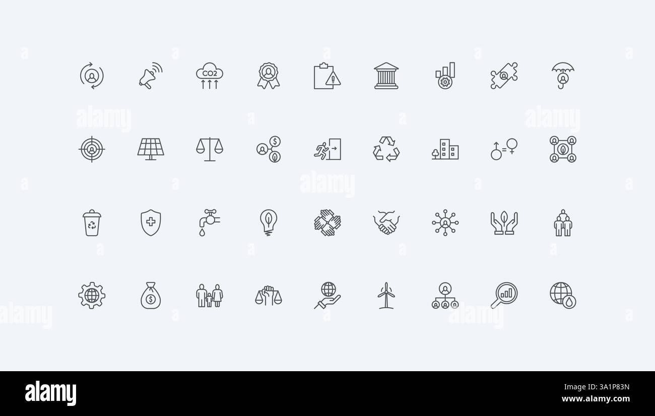 ESG, global sustainability and responsibility regulation, human support ...