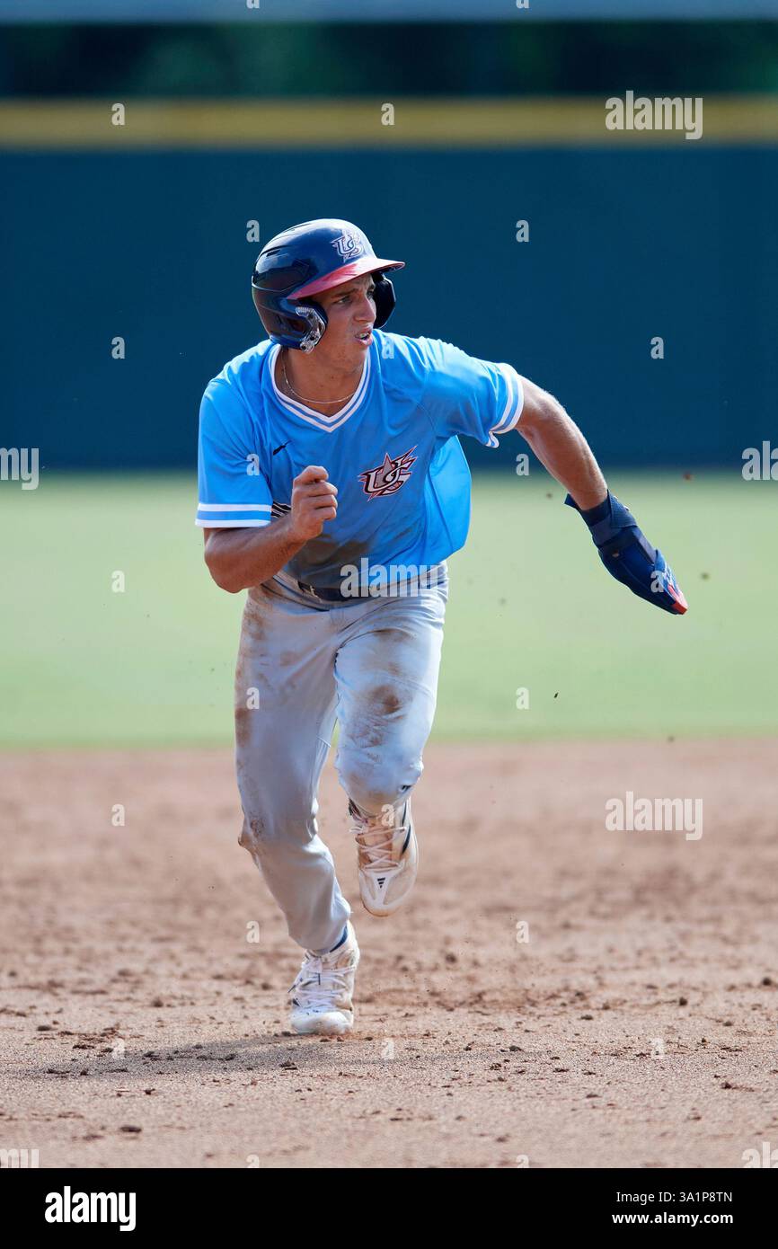 Jacob Lombard (5) (Pinecrest, FL) runs to third base during the USA ...