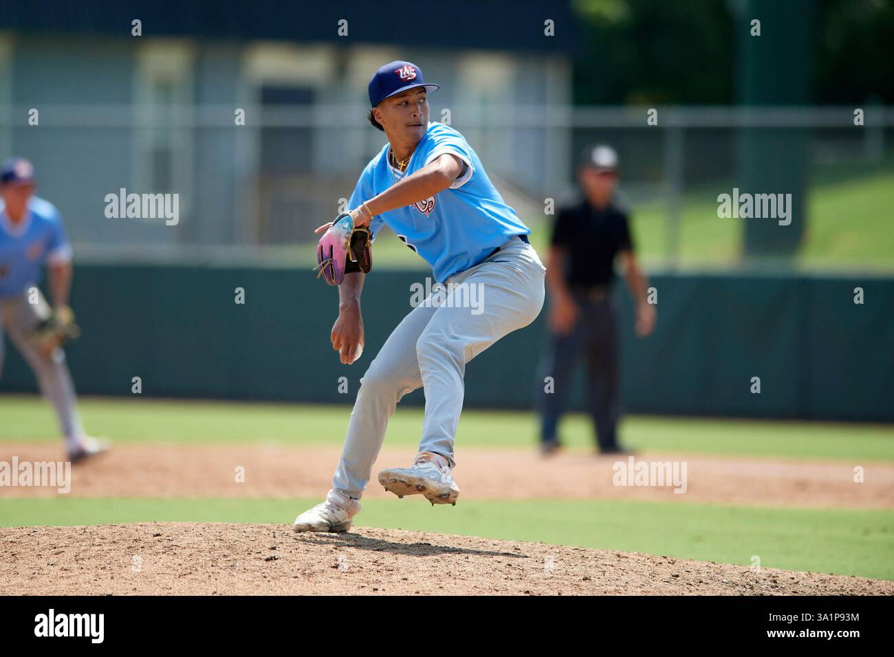 Mason Pike (6) (Puyallup, WA) delivers a pitch during the USA Baseball ...