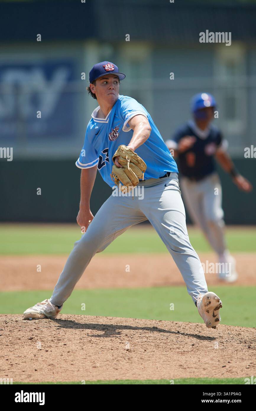 Caleb Barnett (23) (Mountain Brook, AL) delivers a pitch during the USA ...