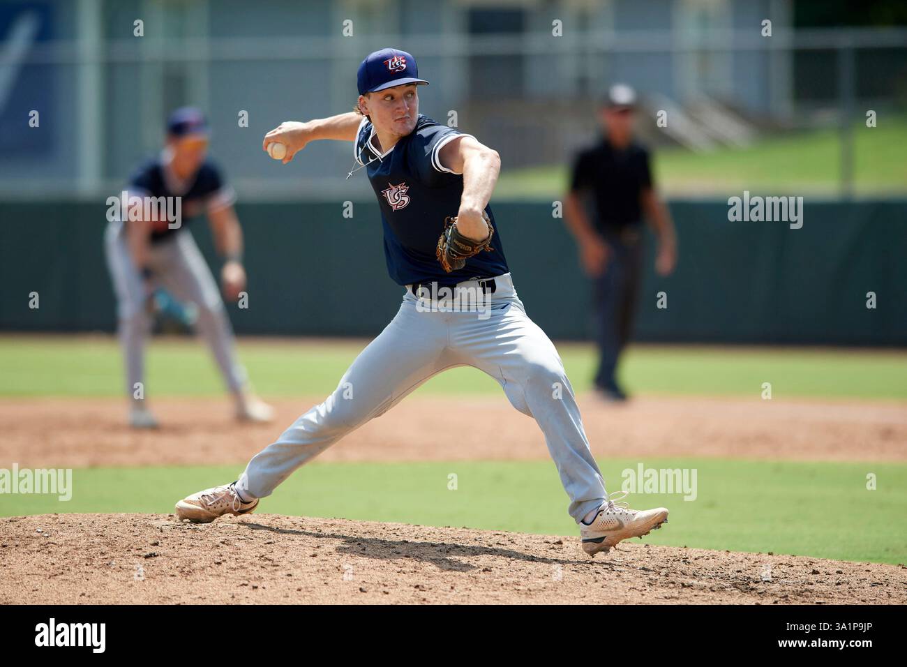 Samuel Harris (7) (Cary, NC) delivers a pitch during the USA Baseball ...