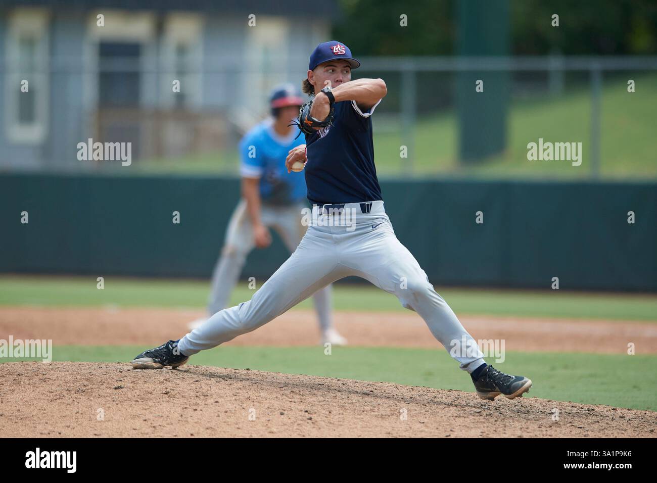 Seth Hernandez (14) (Chino, CA) delivers a pitch during the USA ...