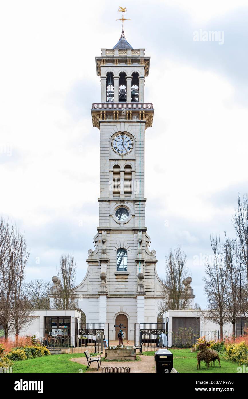 The Caledonian Park Clock Tower, Islington, the major remaining element ...