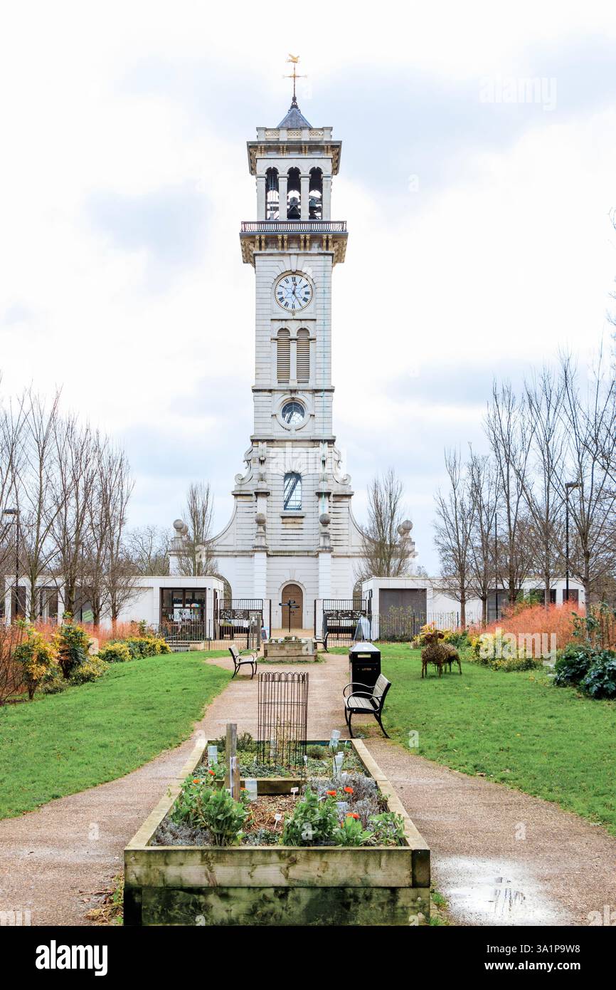 The Caledonian Park Clock Tower, Islington, the major remaining element ...
