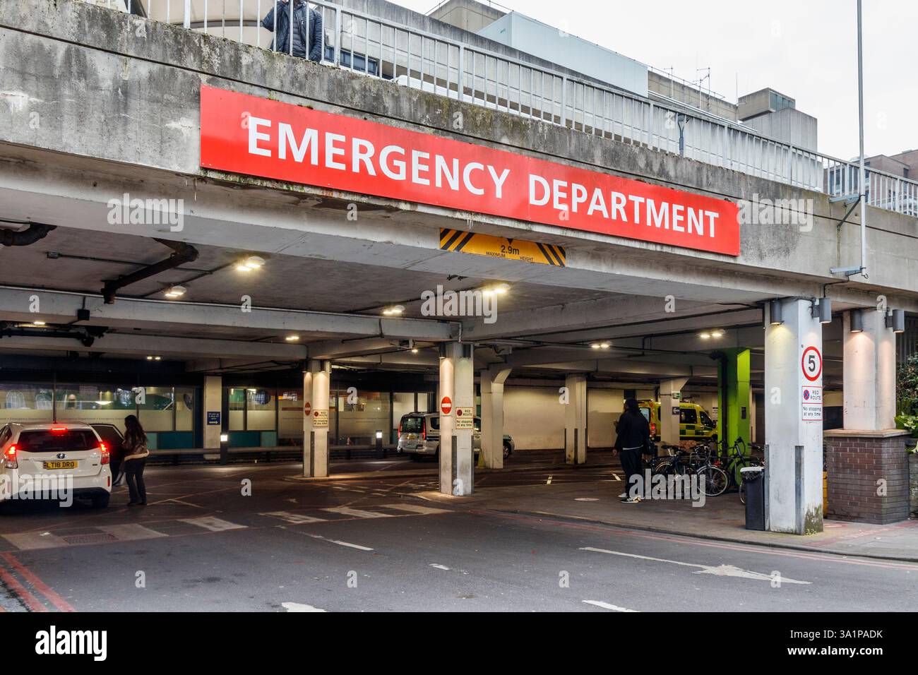 The Emergency Department entrance of the Royal Free Hospital on Pond ...