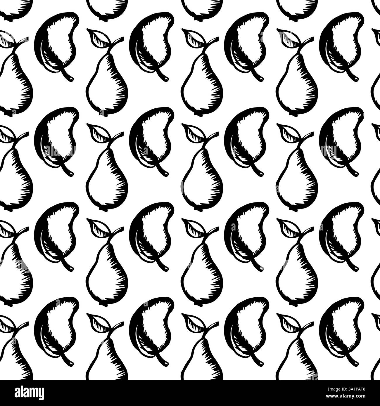 Mango illustration Black and White Stock Photos & Images - Alamy