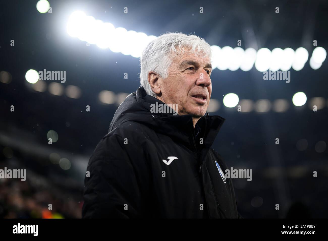 Turin, Italy. 9 March 2025. Gian Piero Gasperini, head coach of ...