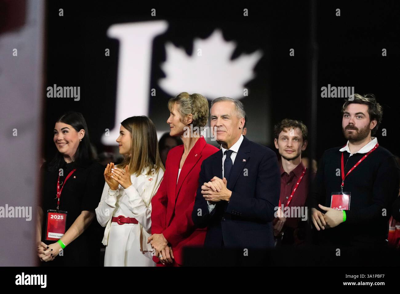 Liberal Party of Canada leadership candidate Mark Carney looks on ...
