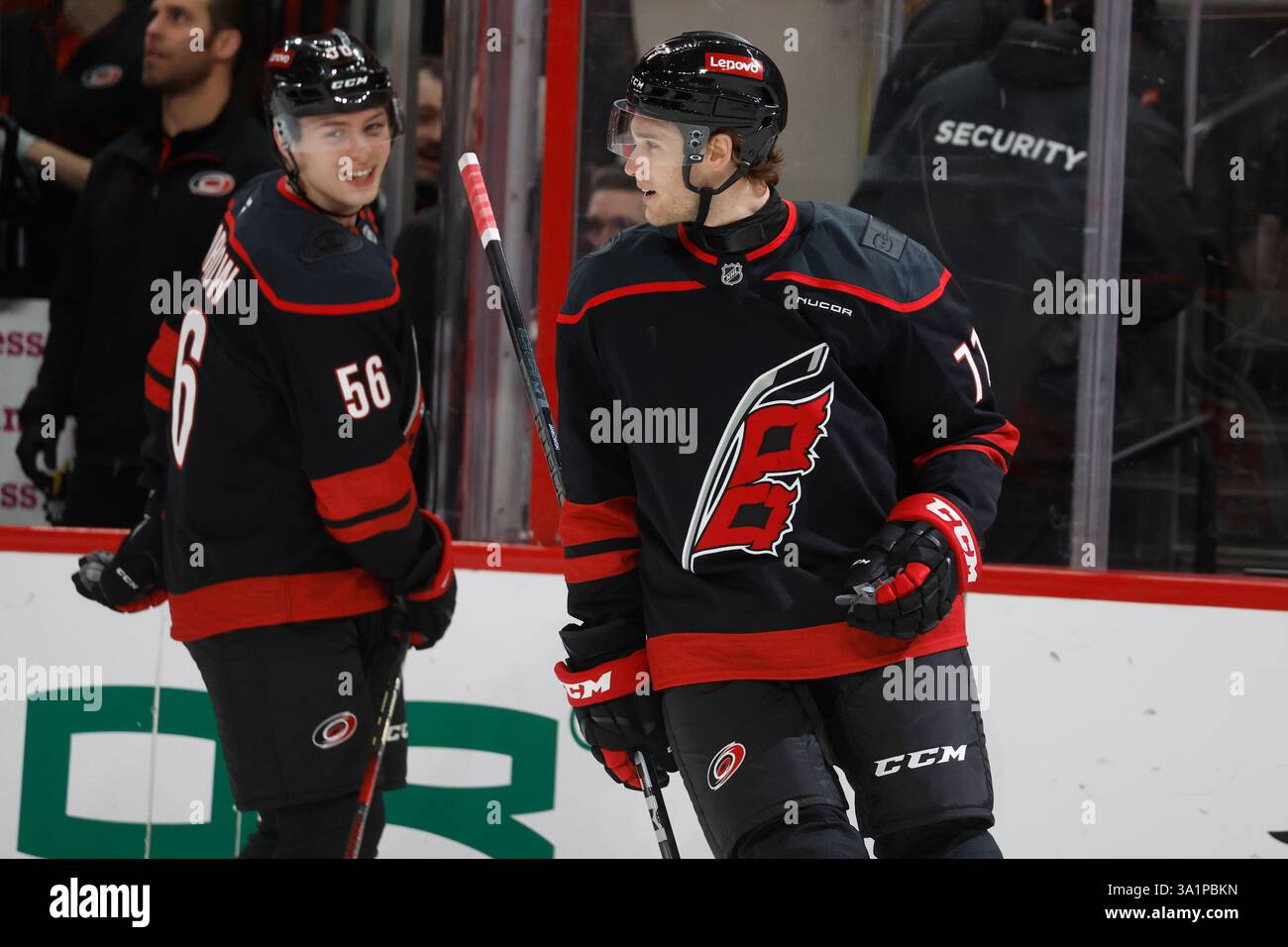 Carolina Hurricanes' Mark Jankowski (77) celebrates after his goal ...