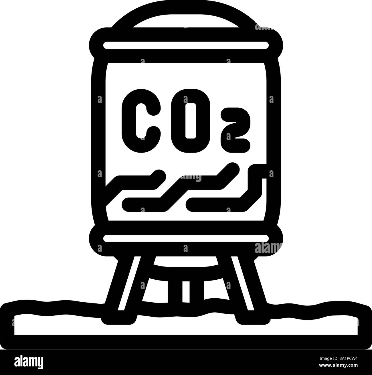 compression carbon line icon vector illustration Stock Vector Image ...