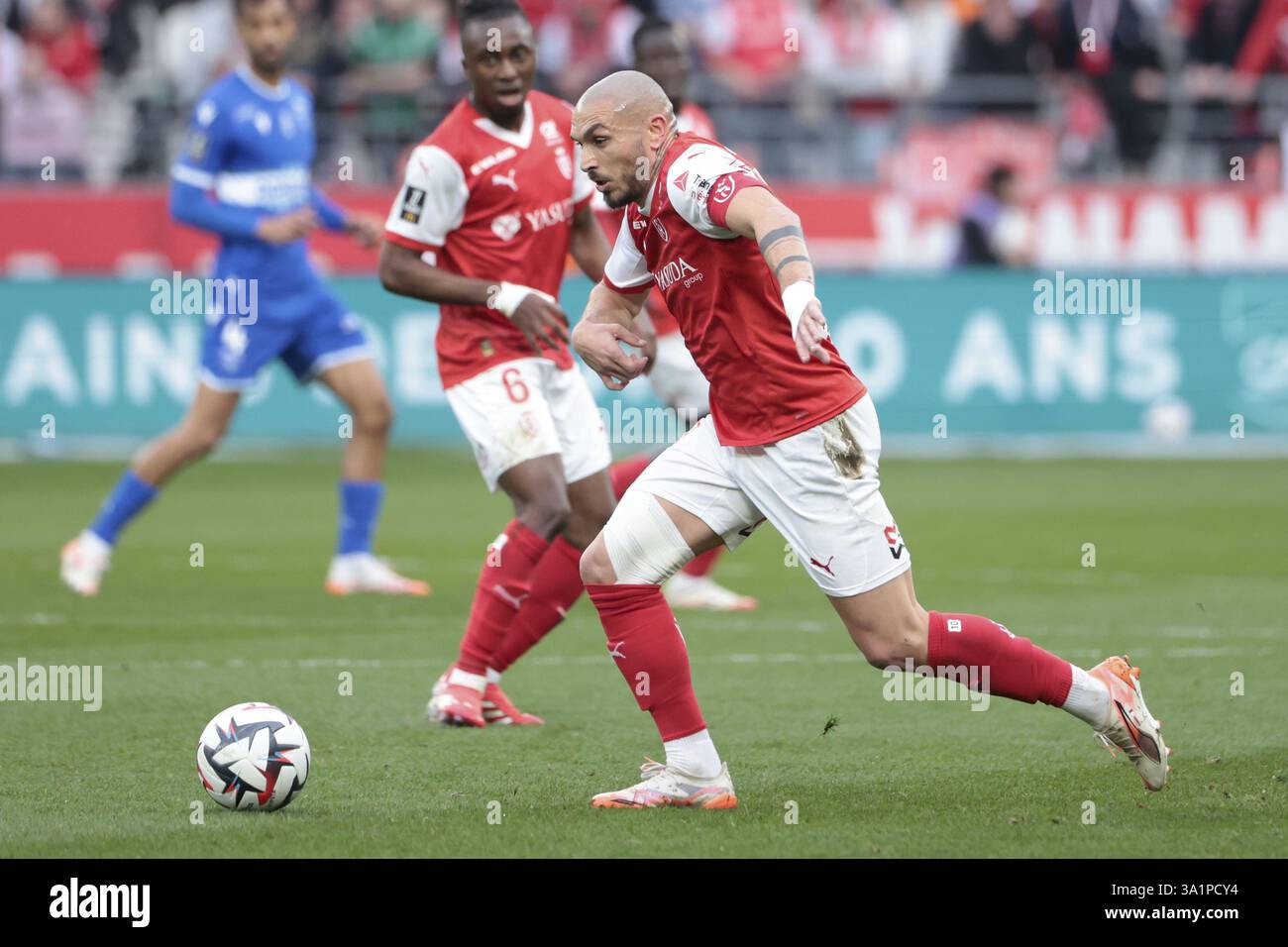 Teddy Teuma of Reims during the French championship Ligue 1 football ...