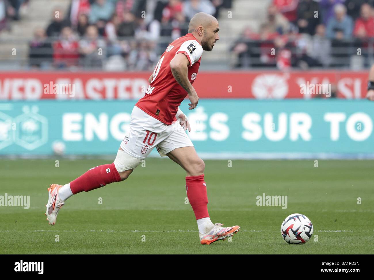 Teddy Teuma of Reims during the French championship Ligue 1 football ...