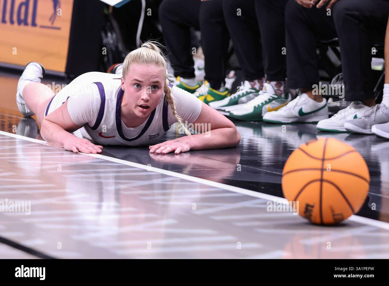 KANSAS CITY, MO - MARCH 09: TCU Horned Frogs guard Hailey Van Lith (10 ...