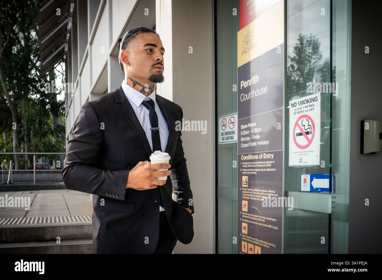 Sydney, Australia. 10th Mar, 2025. Penrith Panthers player Taylan May ...