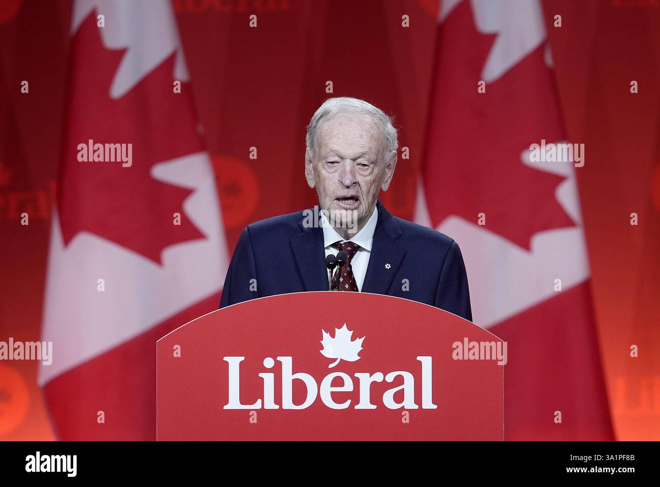 Ottawa, Canada. 09th Mar, 2025. Former prime minister Jean Chretien ...