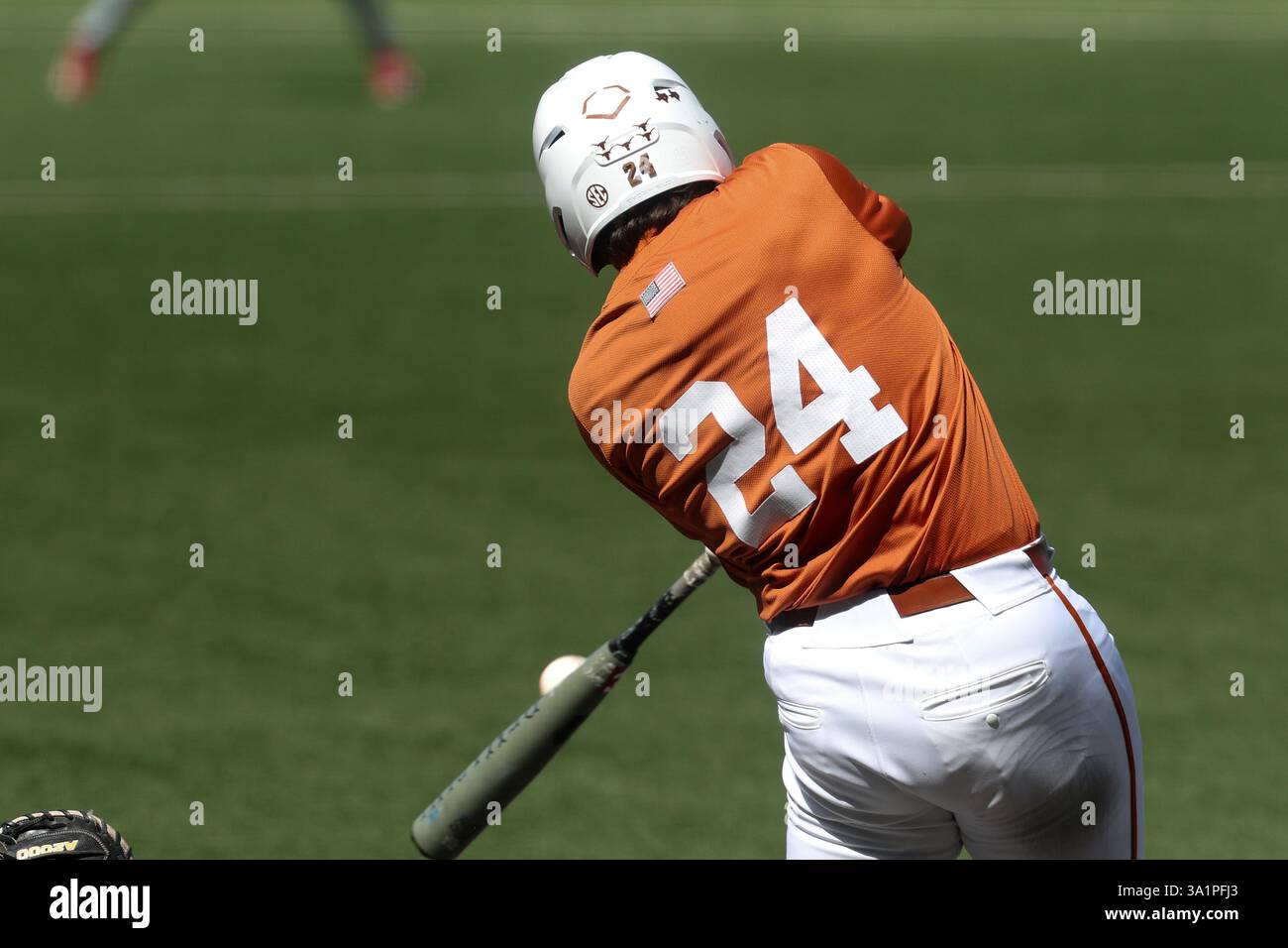 AUSTIN, TX - MARCH 09: Texas infielder Adrian Rodriguez (24) hits the ...
