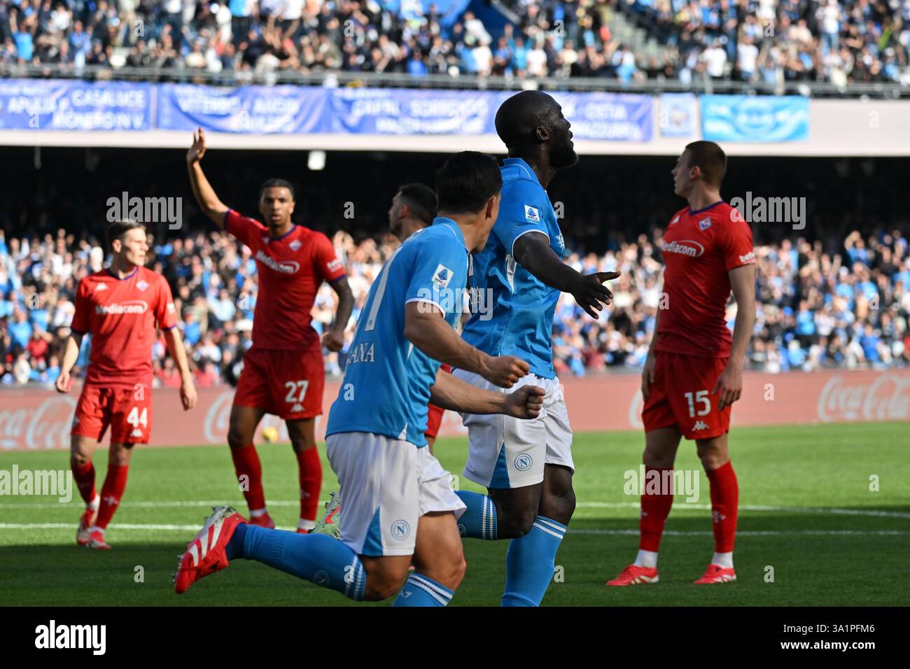 Italy, march 29 st 2024: After goal Romelu Lukaku during the Italian ...