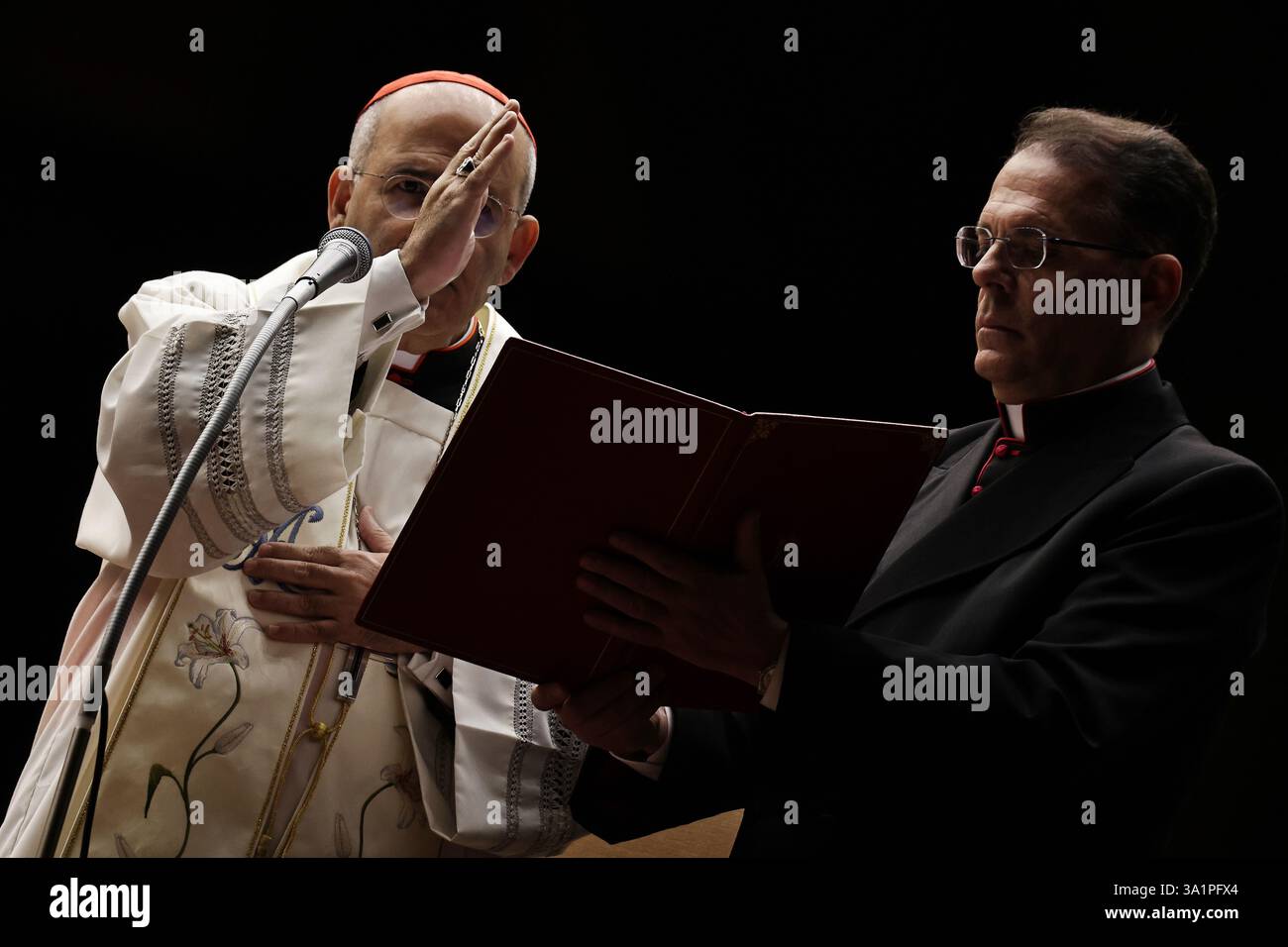 Vatican City. 9th Mar, 2025. Cardinal JOSE TOLENTINO DE MENDONCA ...